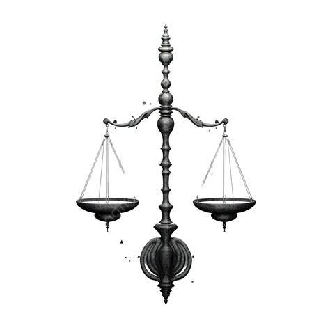 Black Balance Scale Ai Generative Balance Scale Scale Weight Png