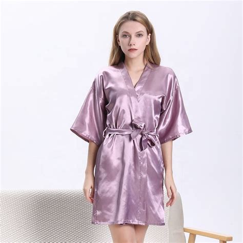 Lightweight Sexy Nightgown Imitation Silk Homewear For Comfort Thin