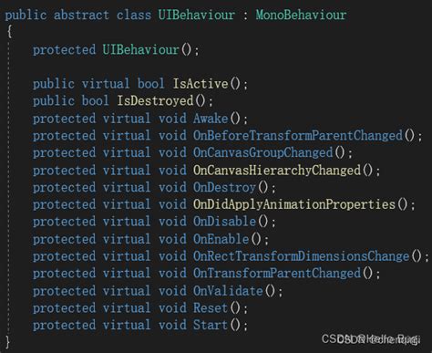 ugui源码详解 uibehaviour 性能篇 csdn博客