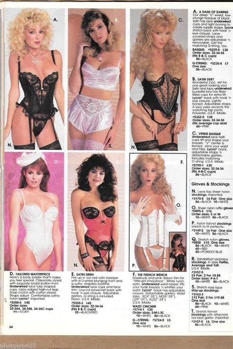 Vintage 1987 Fredericks Of Hollywood Lingerie Fashion Catalog Traci