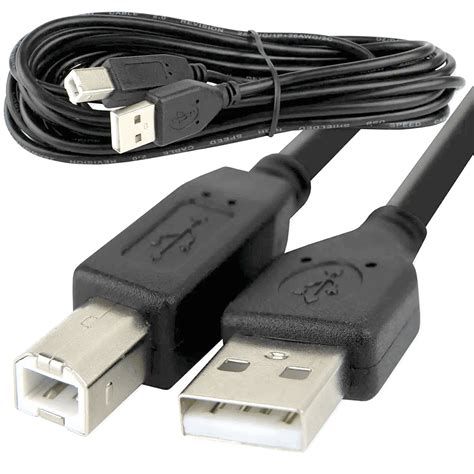 Cabo Usb 2 0 Tipo Ab 3 Metros Modelo Padrão Para Arduino Uno Impressora Casa Da Robótica