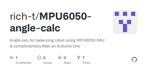 Github Rich T Mpu6050 Angle Calc Angle Calc For Balancing Robot Using Mpu6050 Imu