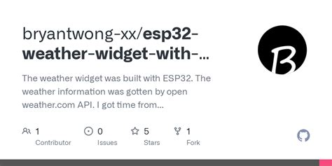 GitHub Bryantwong Xx Esp32 Weather Widget With OLED Display The