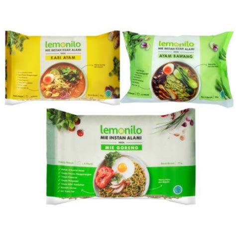 Jual Lemonilo Mie Instant Sehat 70gr Mie Organik All Varian Satuan Shopee Indonesia