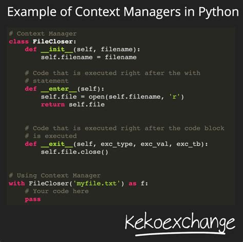 Context Managers A Powerful Tool To Clean Code In Python Kay