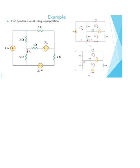 Solved ExampleFind I In The Circuit Using Superposition Chegg Com