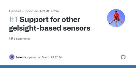 support for other gelsight based sensors · issue 1 · genesis embodied