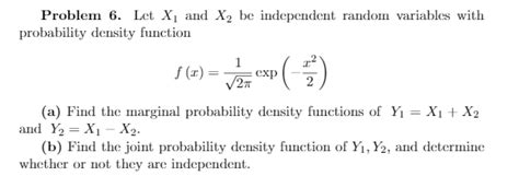 solved problem 6 let x and x be independent random