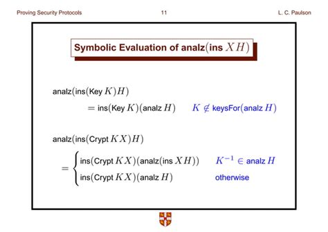 Proving Properties Of Security Protocols By Induction Ppt