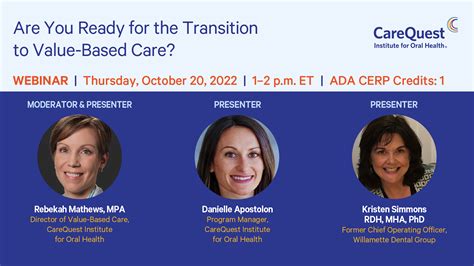 Are You Ready For The Transition To Value Based Care Carequest Institute For Oral Health