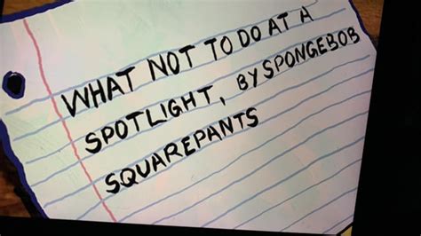 Did Anyone Ever Notice This Error Before R Spongebob