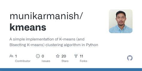 Github Munikarmanishkmeans A Simple Implementation Of K Means And