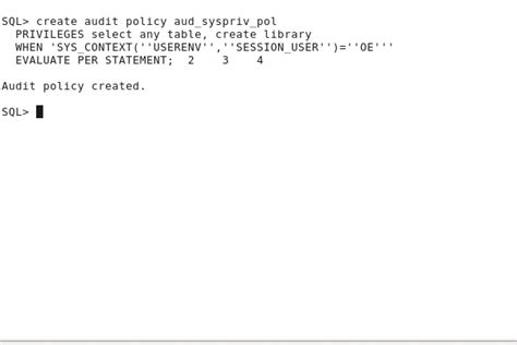 Auditing With Unified Auditing