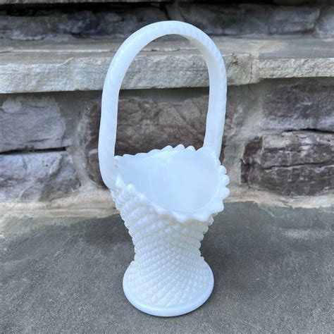 Westmoreland Milk Glass Planter Etsy