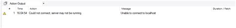Mysql Unable To Localhost