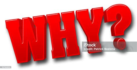 스톡 일러스트큰 빨간색 텍스트 왜 3 차원 일러스트 레이 션 밝은 흰색 배경 0명에 대한 스톡 사진 및 기타 이미지 0명 3차원 형태 개념 Istock