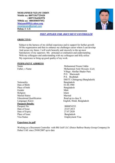 Document Controller Pdf