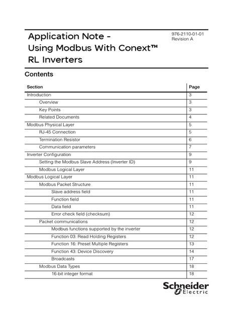 schneider conext rl aplicaciones modbus en pdf integer computer science computer network