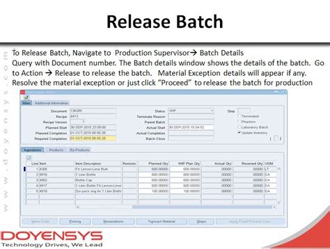 ORACLE MASTERMINDS An Overview Of Oracle Process Manufacturing A Functional Guide To Setup
