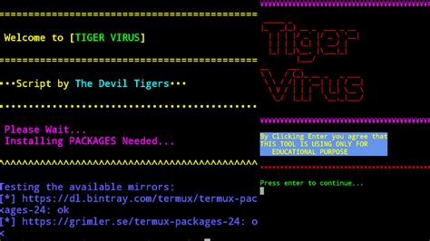 Github Devil Tigerstigervirus Best Virus Applications And Virus Message Making Tool
