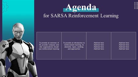 Agenda For Sarsa Reinforcement Learning Ppt Slides Background Images