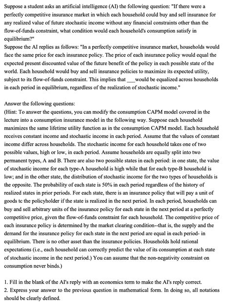 Solved Suppose A Babe Asks An Artificial Intelligence Chegg Com