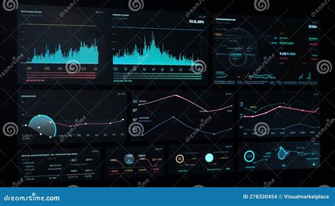 Ai Assisted Real Time Data Analytics Stock Illustration Illustration Of Dashboard
