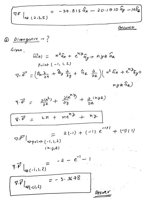 Solved Vector Calculus Problem 1 Gradient Calculate The Gradient Of Course Hero