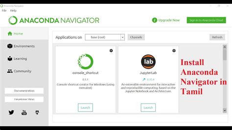 Install Anaconda Python In Tamil How To Install Anaconda Navigator In