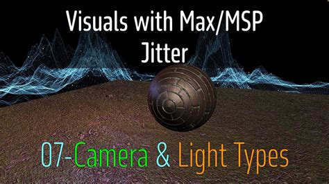 jitter in max msp beginner course 07 virtual camera and light types