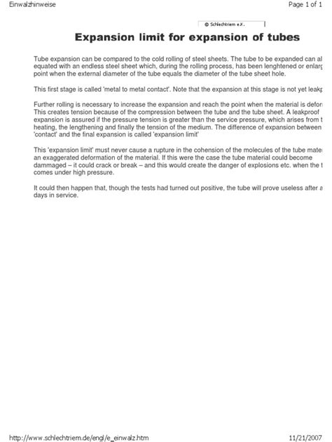 Expansion Limits Pdf