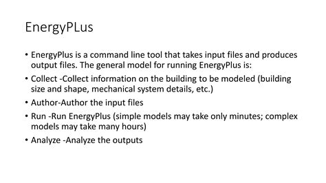 Energyplus Boiler Simulation For Energy System Analysis Pptx