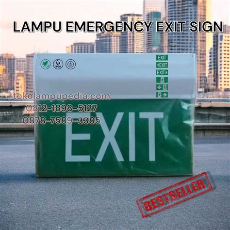 Lampu EXIT Double Side Emergency Terbaru Toko Lampupedia