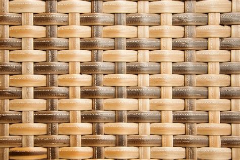 Premium Photo Weave Plastic Wicker Pattern Background