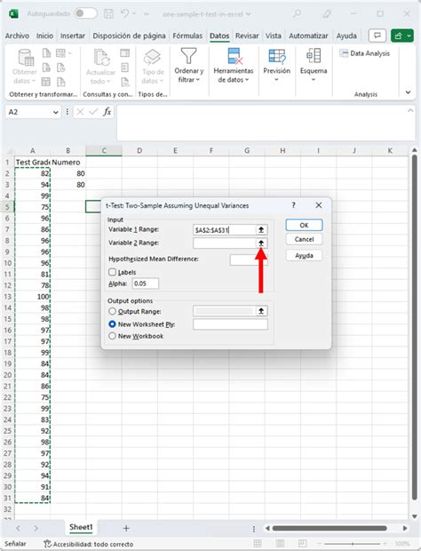 Prueba T De Una Muestra En Excel Dr Matt C Howard