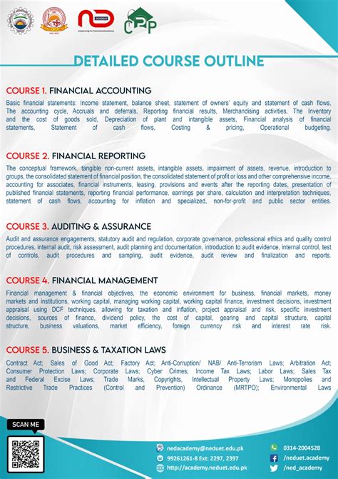 Pgd In Accounting And Finance Ned Academy Ccee Cmpp Ptmc