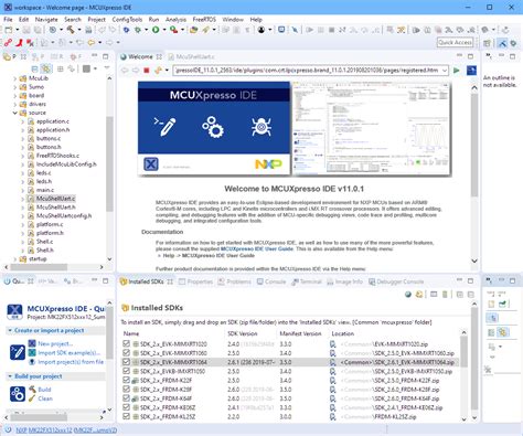 Nxp Mcuxpresso Ide 1101 Available Mcu On Eclipse