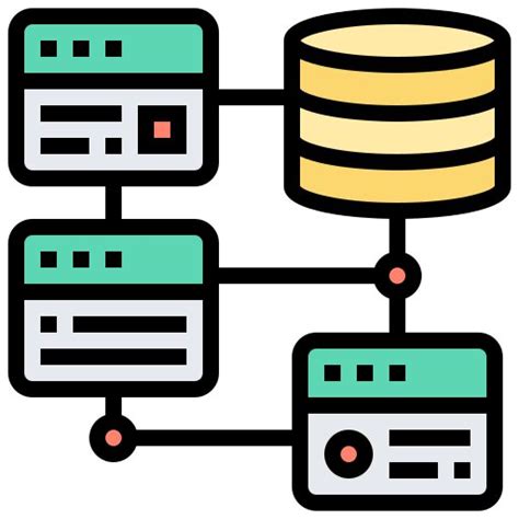 Relational Database Icon Diagram Free Vector Icons By Eucalyp