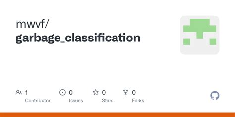 Github Mwvf Garbage Classification