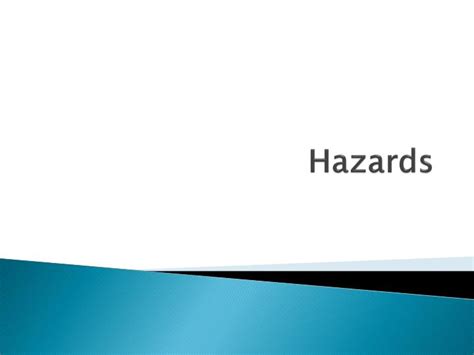 PPT Hazards PowerPoint Presentation Free Download ID 2122701
