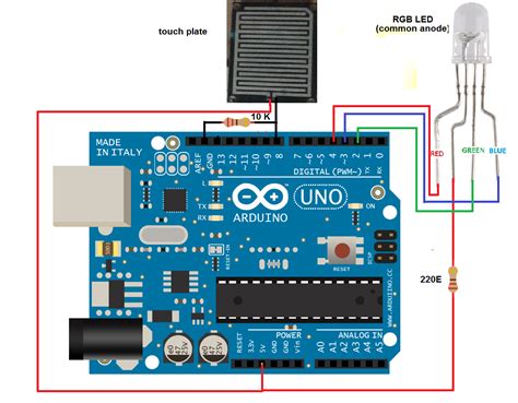 Touch Controlled Light Fountain Using Arduino