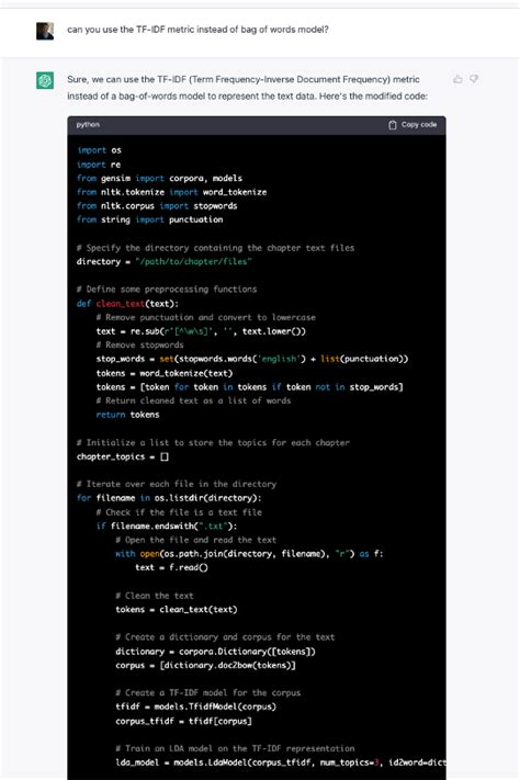 Chatgpt Code Generation Capabilities A Case Study Of Topic Modeling In