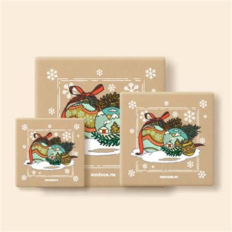 Шинэ жилийн хайрцаг дүүргэгч цаас гэрэлтэй