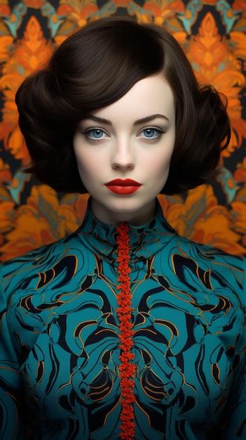 Premium Ai Image Photography Of Fashion Model In Symmetrical Asymmetry Background