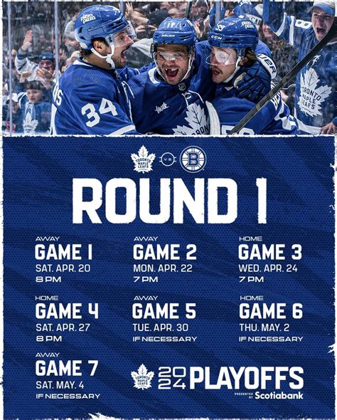 Playoff Schedule Had Dropped Rleafs