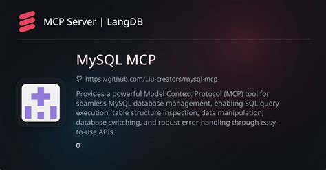 Mysql Mcp Langdb