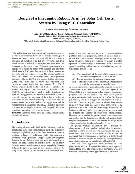 Pdf Design Of A Pneumatic Robotic Arm For Solar Cell Tester Dokumen Tips