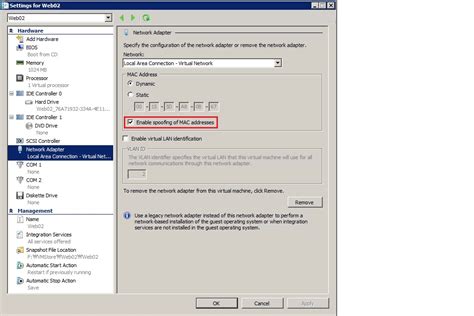 Windows Etc Windows Server 2008 R2 Hyper V 환경에서 Windows Server 2008 R2 가상서버들 간의 Nlb 구성이 되지 않을