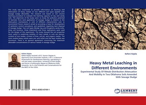 heavy metal leaching in different environments 978 3 8383 6749 1