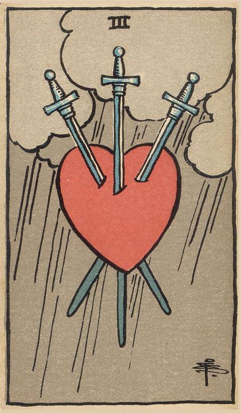 Three Of Swords Tarot Card Meaning Interpretations And Advice For Three Of Swords